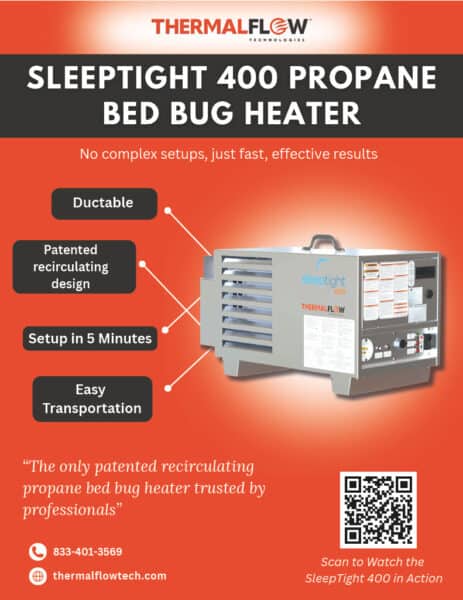 Sleeptight 400 Propane Bed Bug Heater - Thermal Flow Technologies